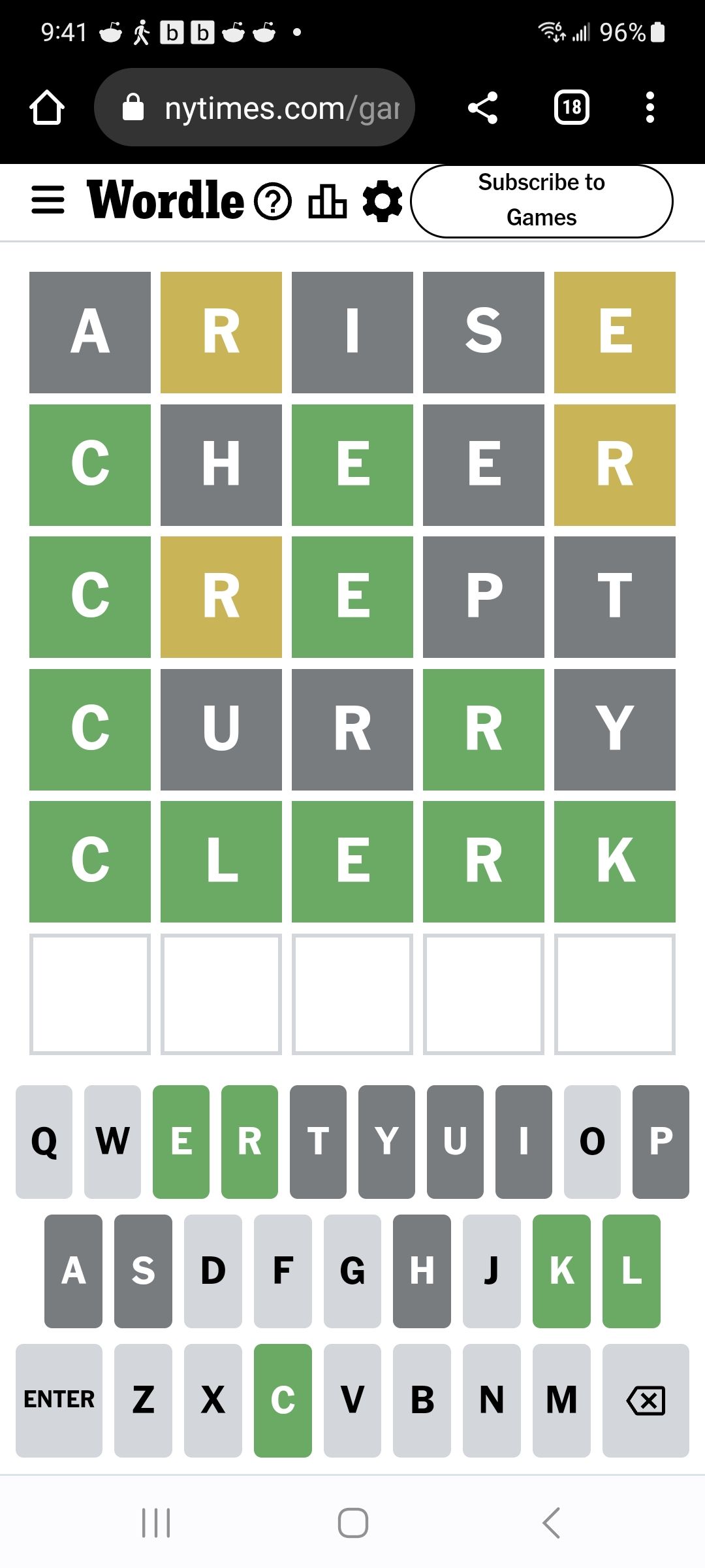 Wordle Golf 5/23/23 - The Café - Square Wheels Cycling