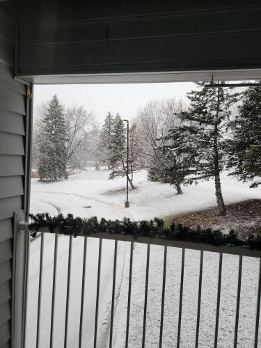 Today's photo of snow - The Café - Square Wheels Cycling